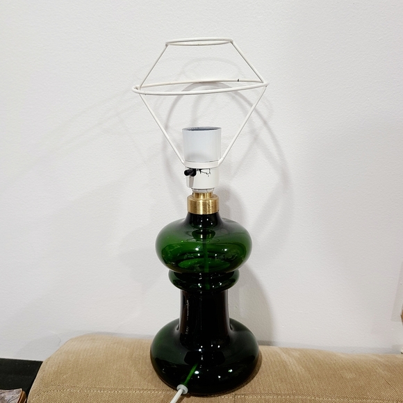 Holmegaard | Accents | Holmegaard Granny Green Glass Table Lamp Danish ...